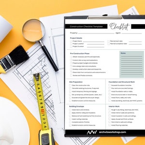 Construction Checklist Template DIY House Do Your Self Your House ...