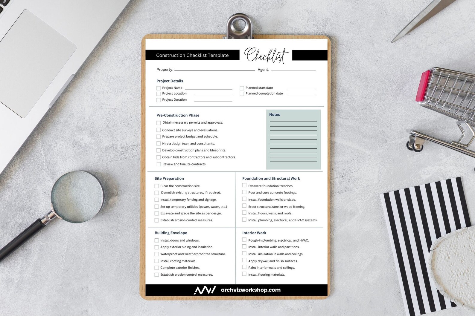 Construction Checklist Template DIY House Do Your Self Your House ...