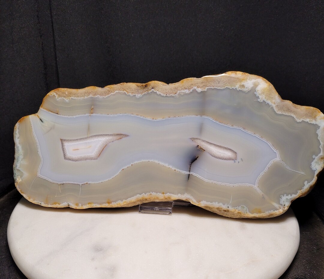 Polished Agate Slab, Pastel Colors, 8 Inch Wide - Etsy