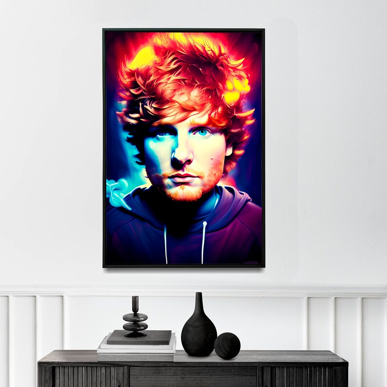 Ed Sheeran 1 Image, Poster, SVG, PNG, Print, Merch, Digital Art, Ai Art ...