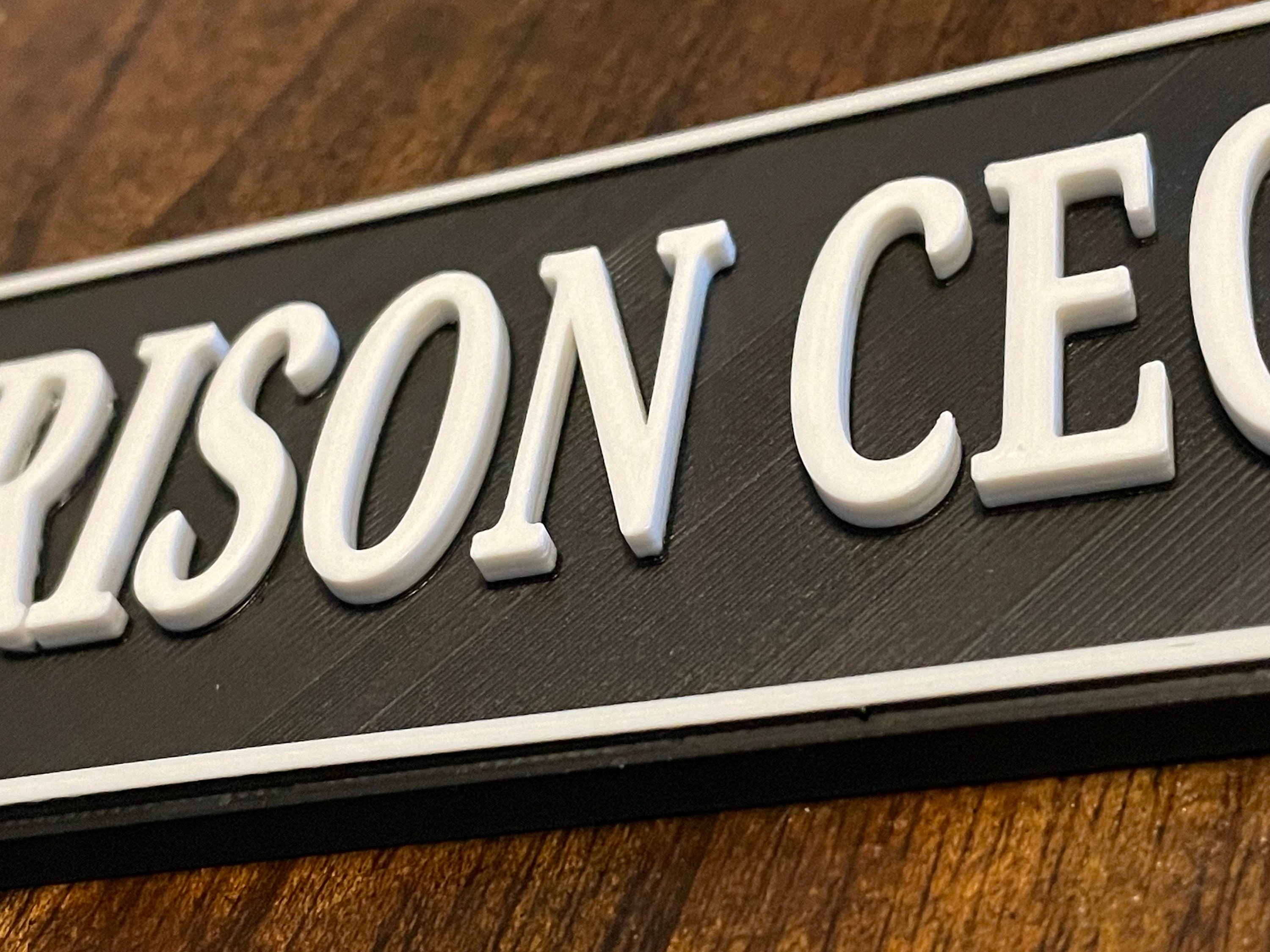 Office Door Sign, 3d Printed Custom Personalized Boss Gift - Etsy