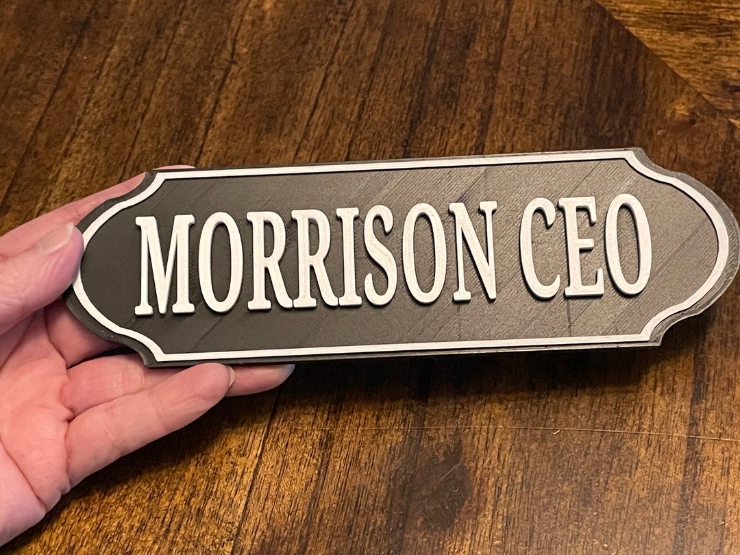 Office Door Sign, Custom Made to Order, Boss Gift, Comes With Command ...