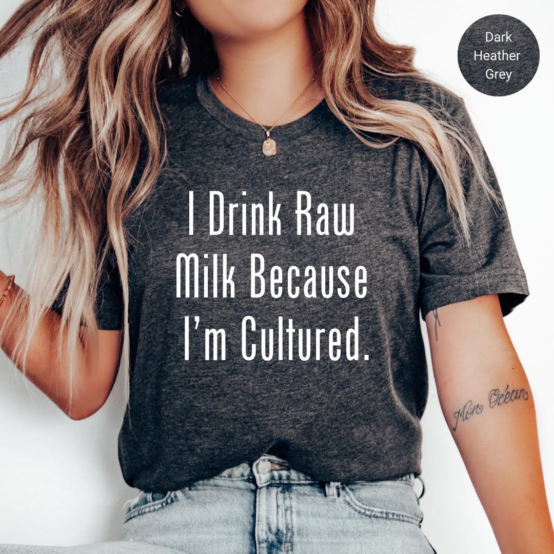MAHA Raw Milk Shirt, Funny Saying Dairy Shirt Farm Life Tee, Homestead ...