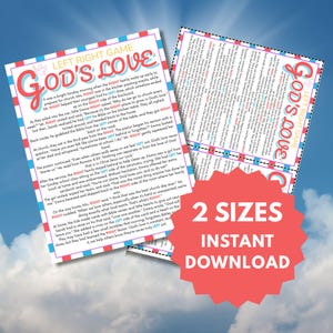 God's Love Left Right Game: Christian Group Activity (PDF Downloadable ...