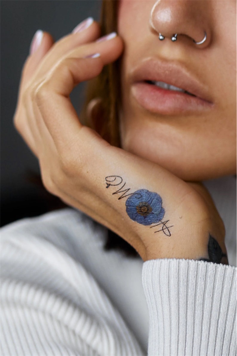 Traditional Temporary Tattoos With Ukrainian Ornaments Removable