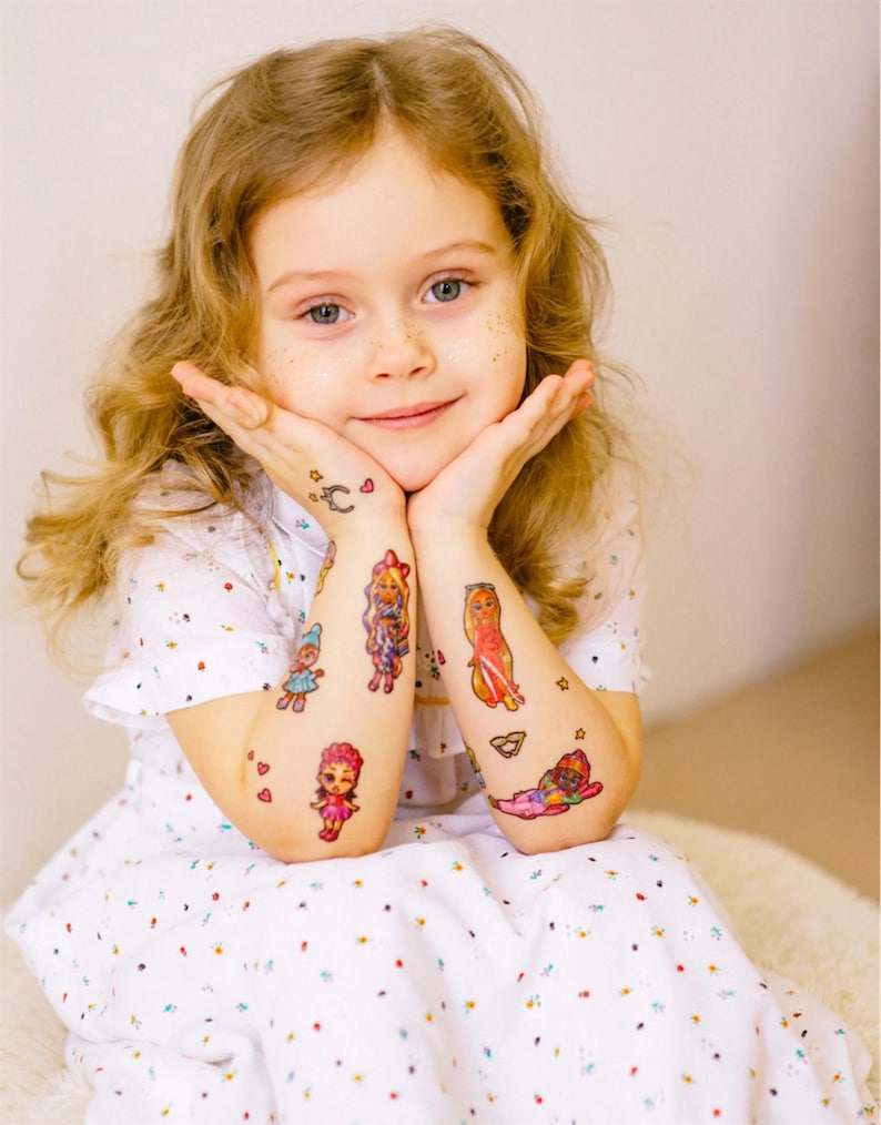 Temporary Tattoos for Kids, Gift for Kids, Bratz Fake Tattoo, Temporary ...
