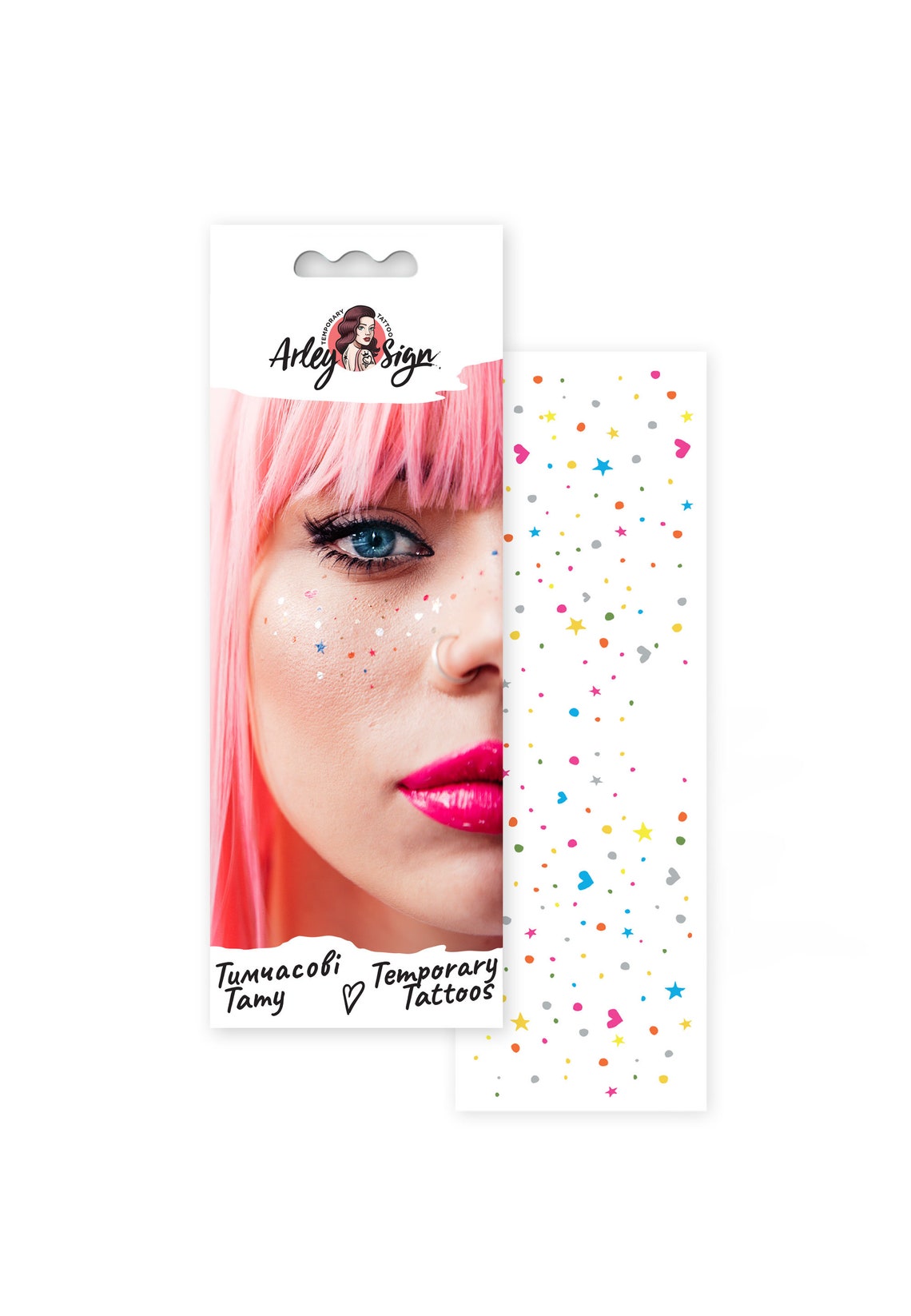 Glitter Freckles Safety Tattoos, Kids Temporary Facial Tattoo, Face ...