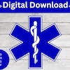 Medical Cross EMS EMT Star of Life - High Quality, Cricut Cut, Vector ...