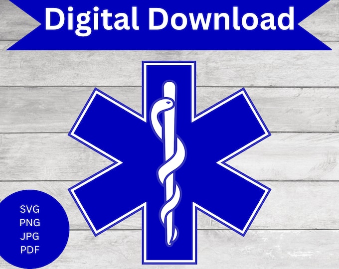 Paramedic Star Svg Paramedic Star of Life Svg Star of Life Svg ...