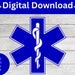 Medical Cross EMS EMT Star of Life - High Quality, Cricut Cut, Vector ...