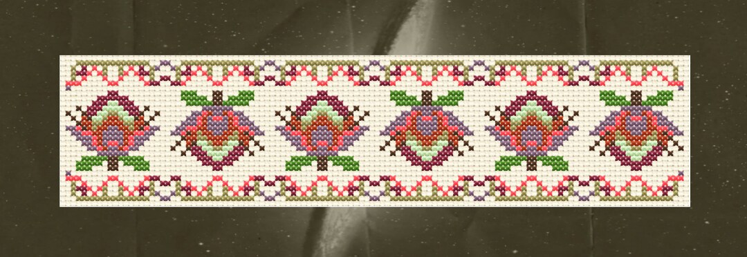 Protea Garden Folk Flower Embroidery Instant PDF Download Counted Cross ...