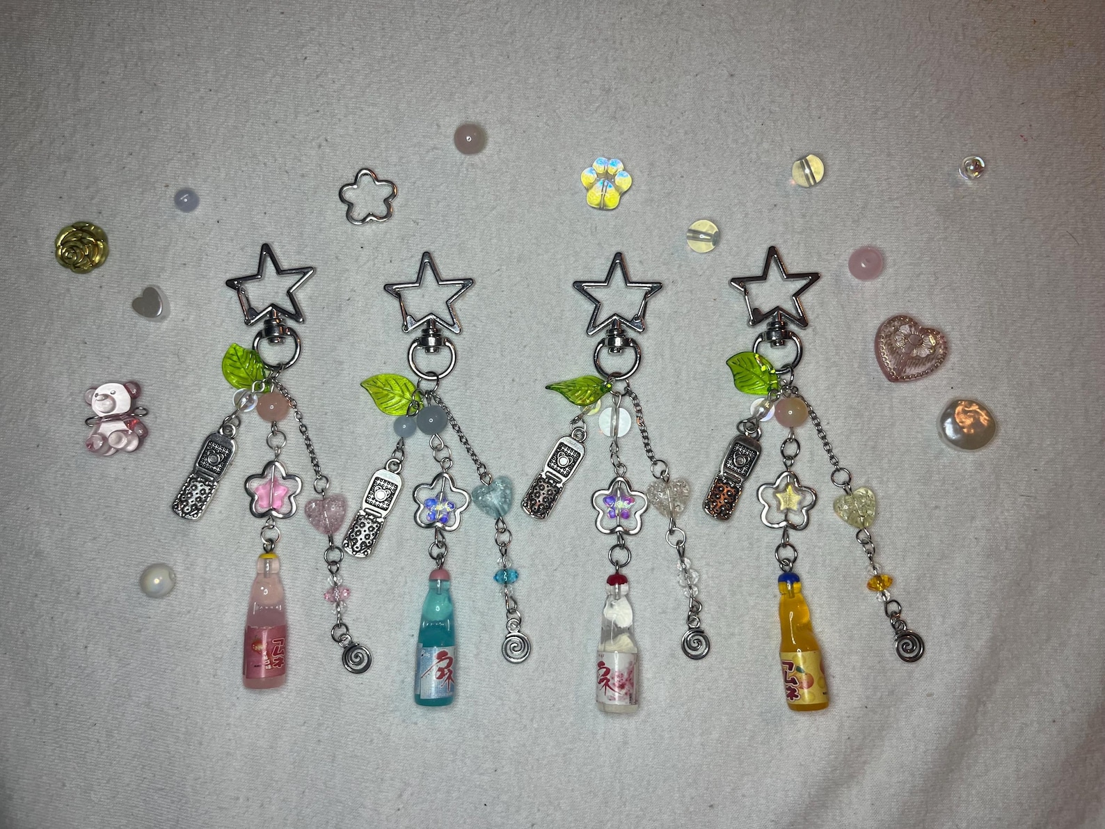 Ramune Keychains Coquette Y2k Softcore Kawaii Aesthetic Trendy Pink ...