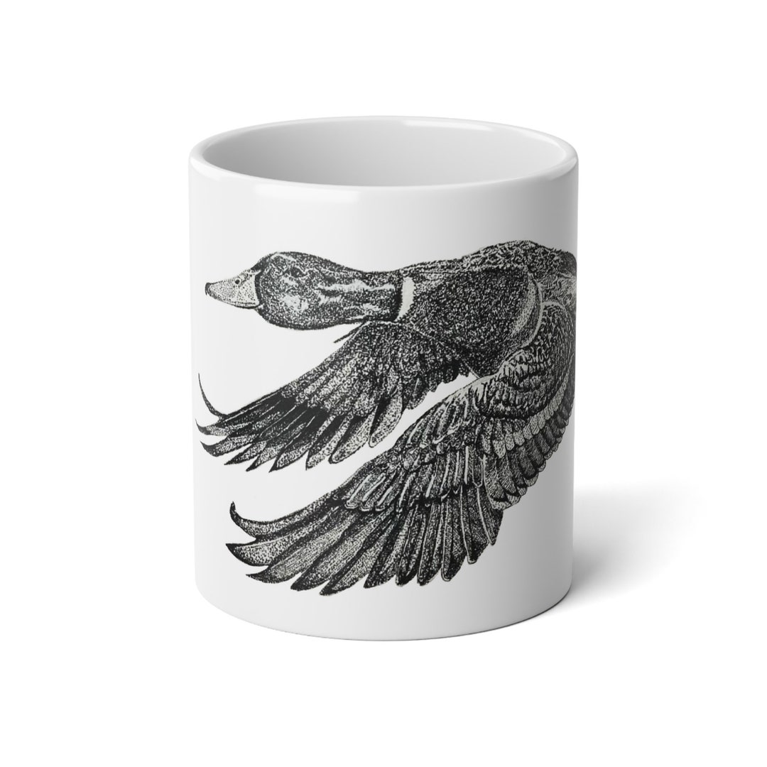 Flying Mallard Jumbo Mug, 20oz Hunter Cabin Coffee Lover Gift FREE ...