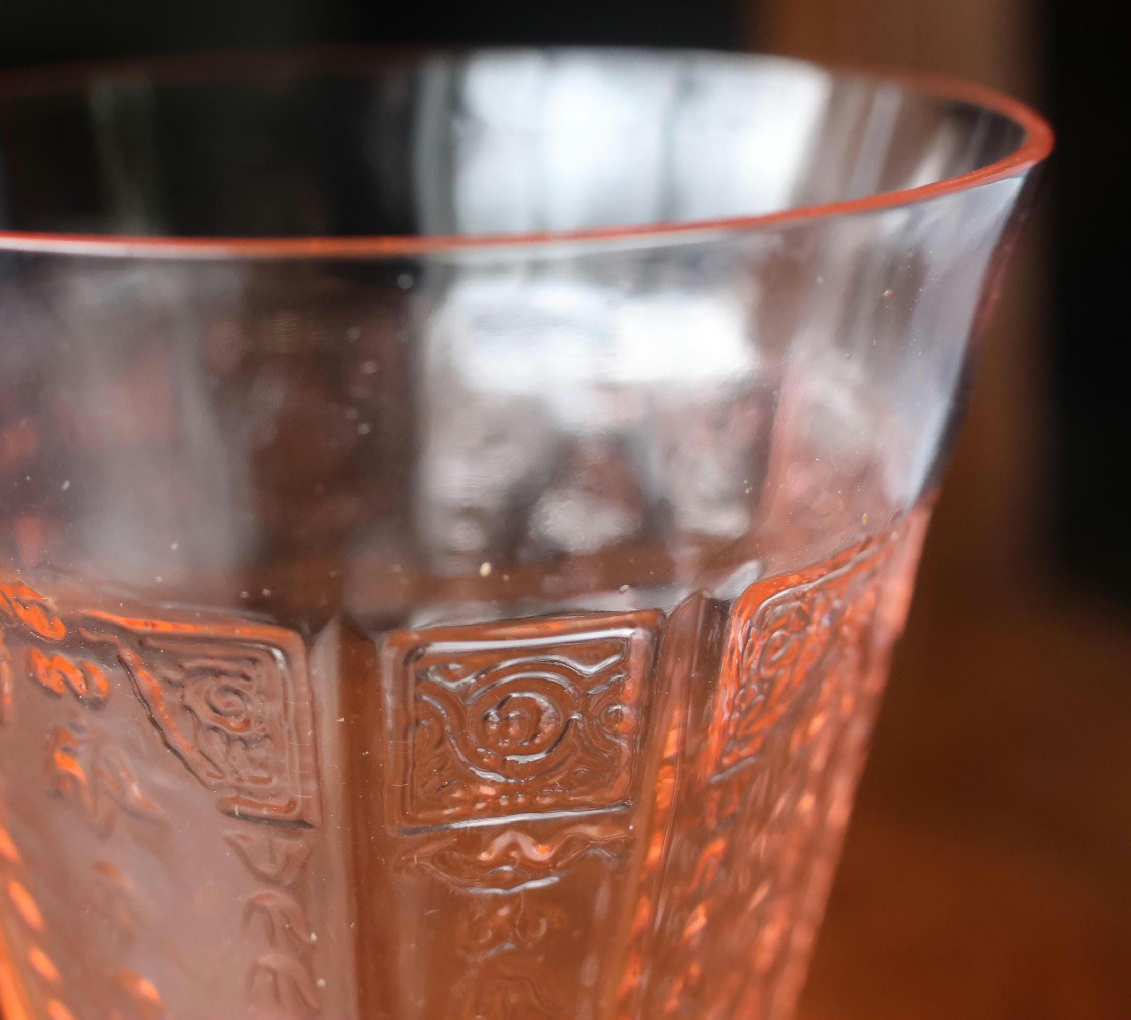 Vintage Depression Glass Goblets, Cups, Saucers, Plates, Serving Trays ...