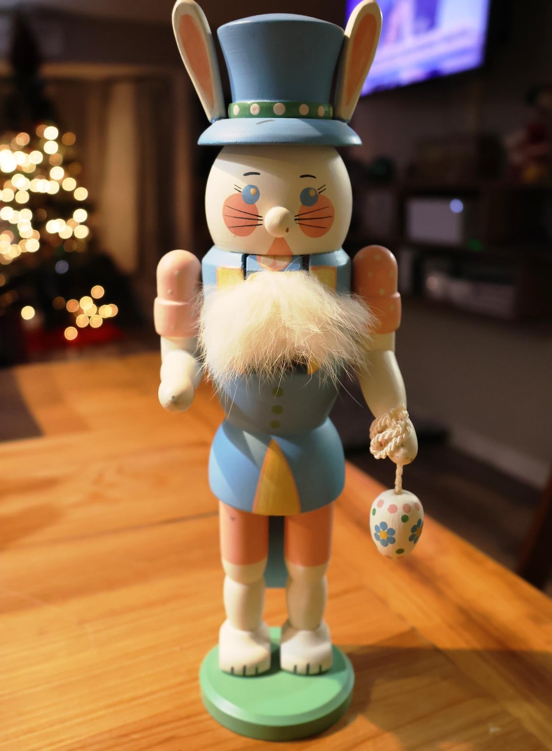 12-inch Easter Bunny Nutcracker, Handcrafted, Excellent Condition - Etsy