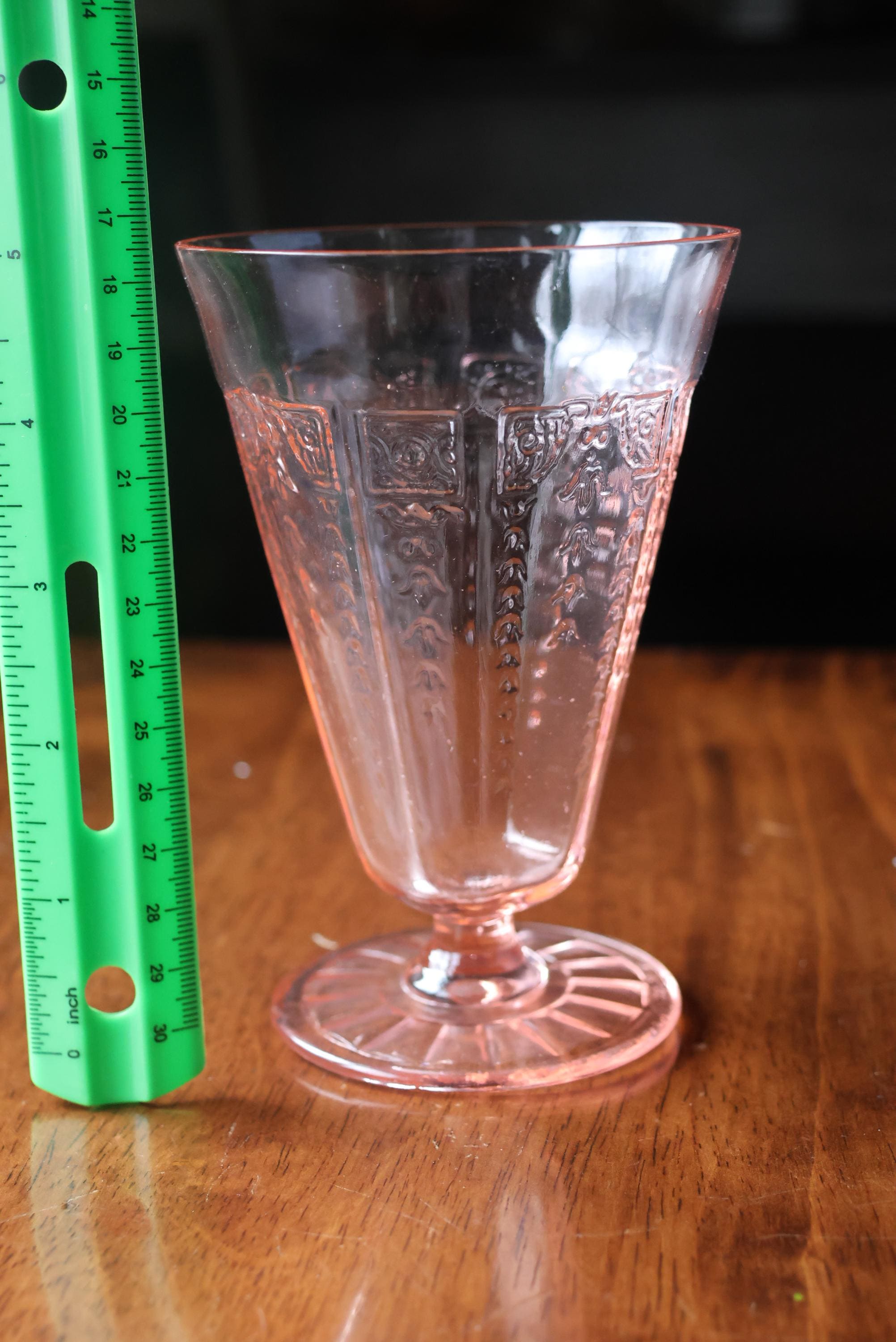 Vintage Depression Glass, Goblets, Cups, Saucers, Plates, Serving Trays ...