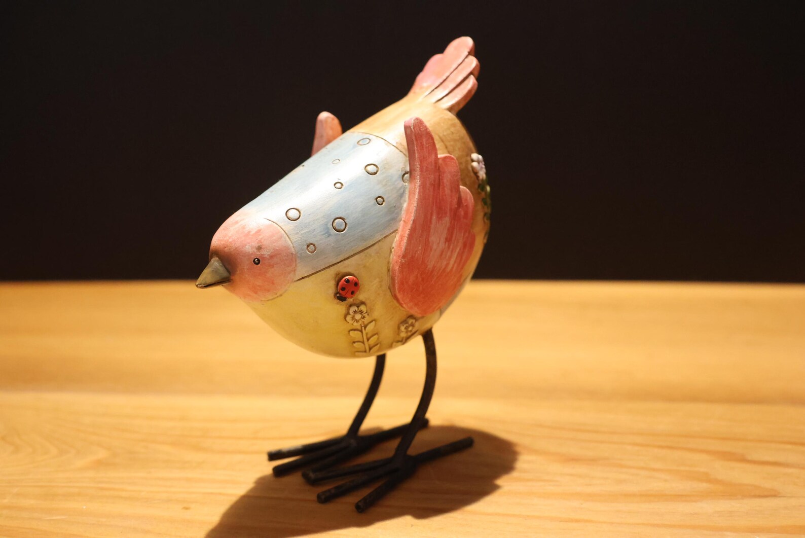 Hand-painted Bird Figurines - Cottagecore Spring Shelf Decor - Set of 3 ...