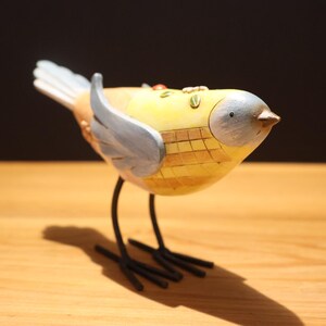 Hand-painted Bird Figurines - Cottagecore Spring Shelf Decor - Set of 3 ...