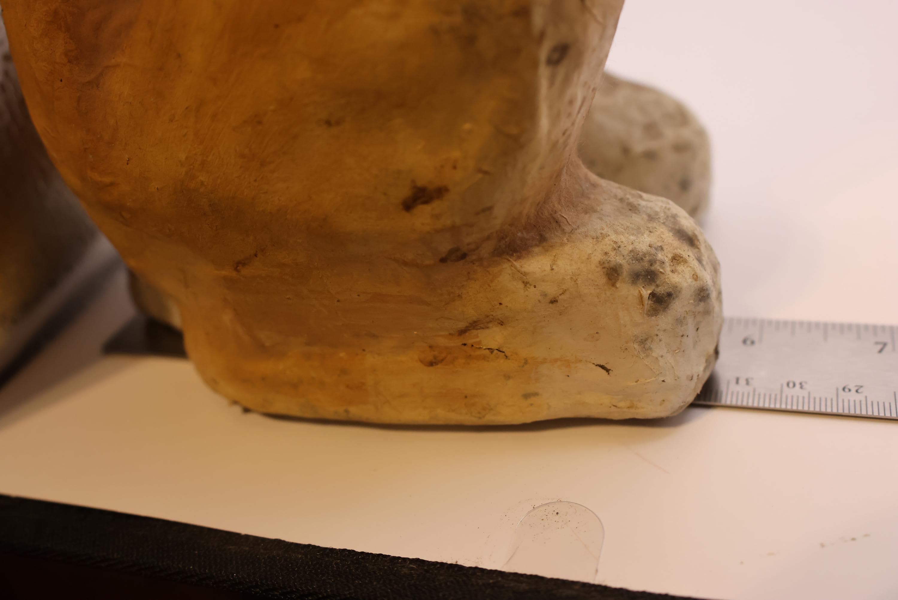 Vintage Papier Mâché Bunny Rabbit Sculpture – 15” Tall Hand-painted ...