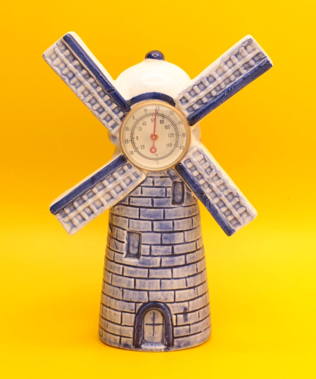 Rare Vintage Ceramic Windmill Thermometer | Made in Japan | Mid Century ...