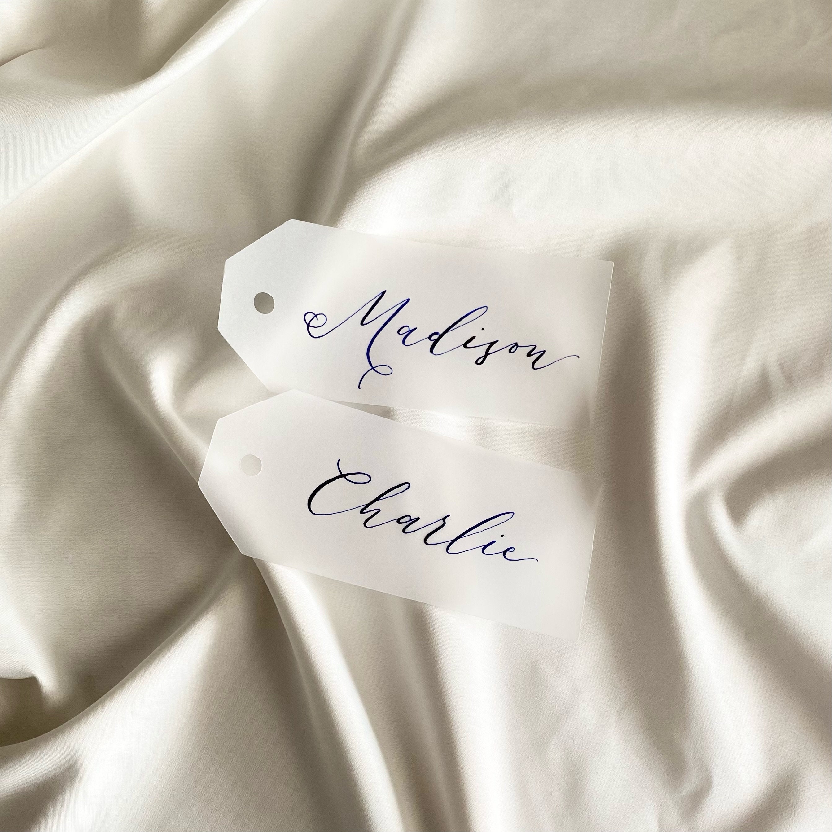 Calligraphy Custom Gift Tags, Hand Lettered Gift Tags, Bridesmaid Gift ...