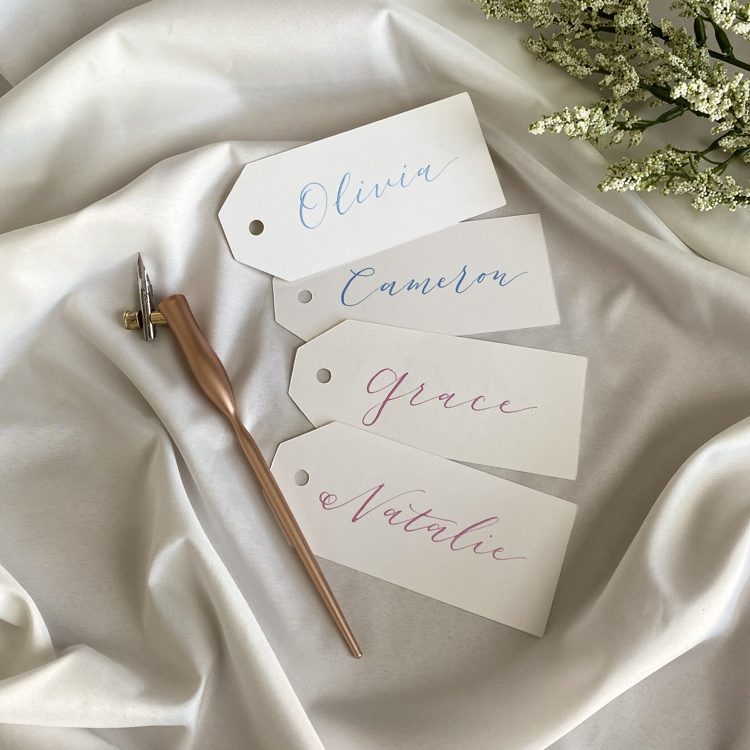 Calligraphy Custom Bridesmaid Gift Tags Custom Bridesmaid - Etsy