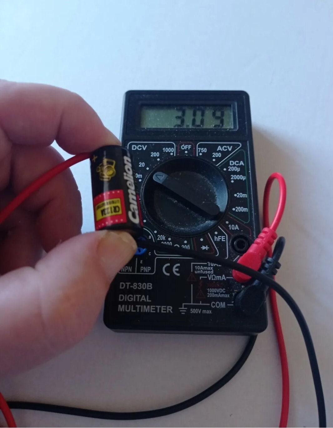 CR123A TO 2R10 (EVEREADY No. 8) 3V Battery Converter/adapter~reusable ...