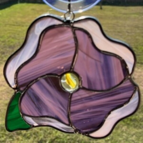 Stained Glass Pansy Pattern - Etsy