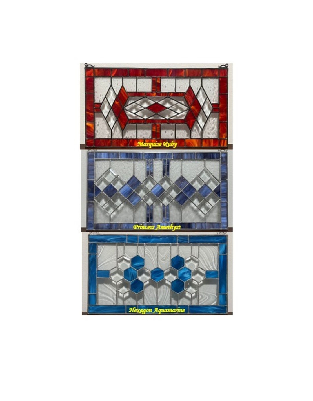 Stained Glass Patterns - Gemstone Collection - All 3 Patterns - 25" X ...