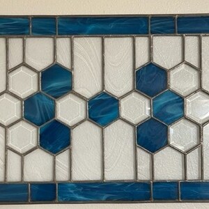 Stained Glass Pattern - Hexagon Aquamarine - #3 of 3 in the Gemstone ...