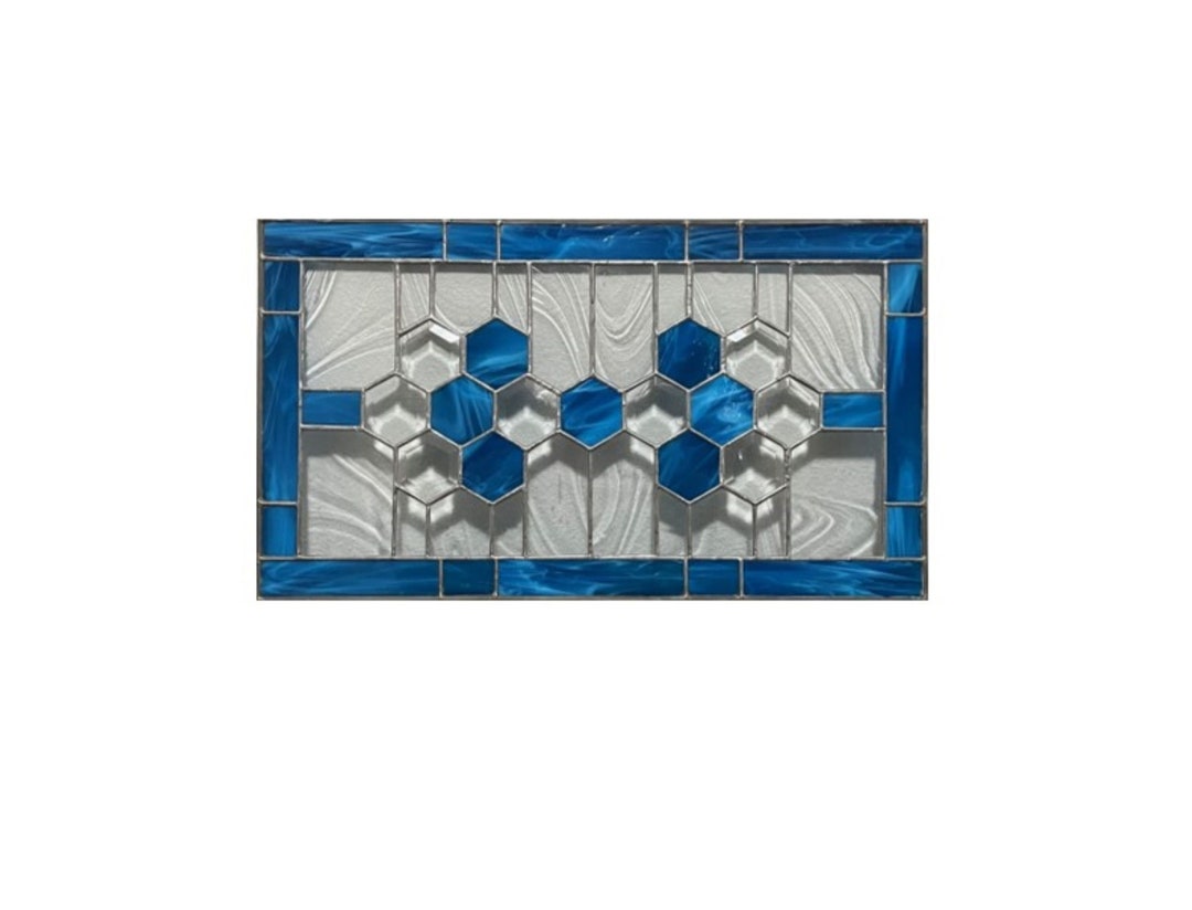 Stained Glass Pattern - Hexagon Aquamarine - #3 of 3 in the Gemstone ...