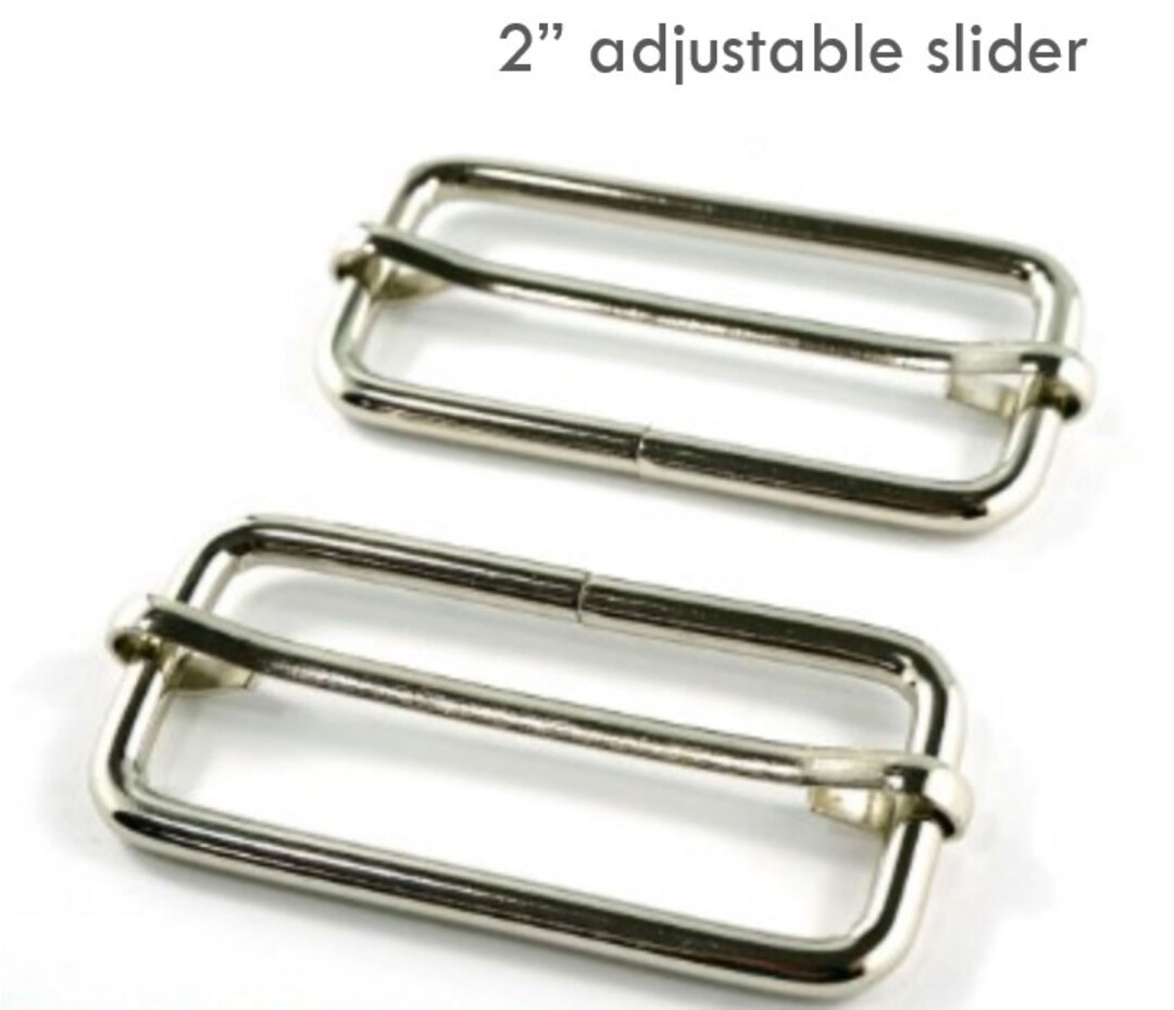 2 Adjustable Sliders Quilting Hardware for Bags Emmaline Bags Pack of 2 ...