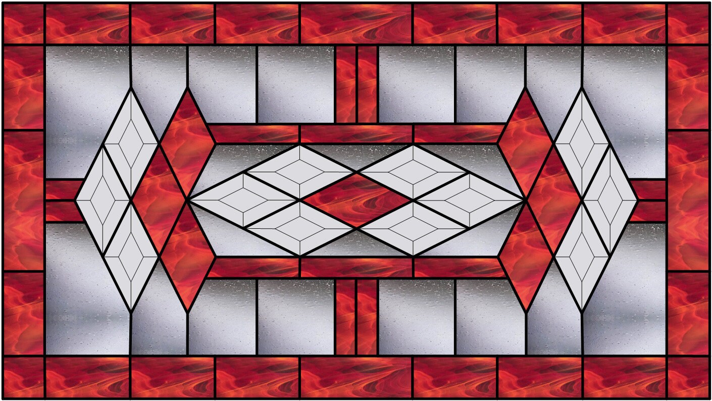 Stained Glass Patterns - Gemstone Collection - All 3 Patterns - 25" X ...