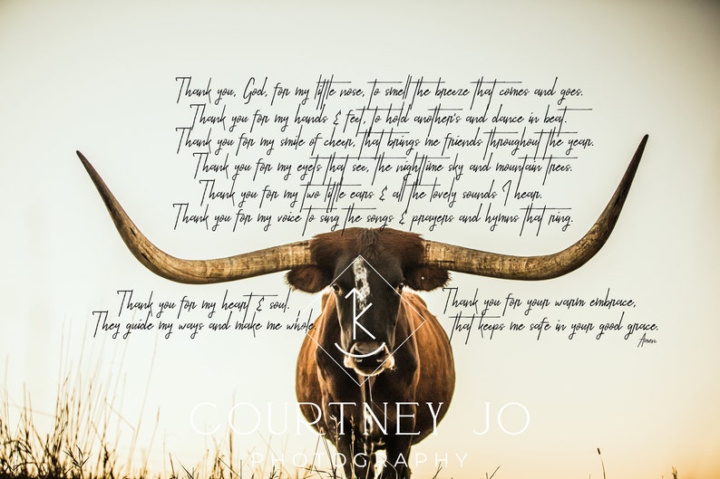 Western Nursery Prayer // Cowboy Nursery Prayer // Cowgirl Nursery ...