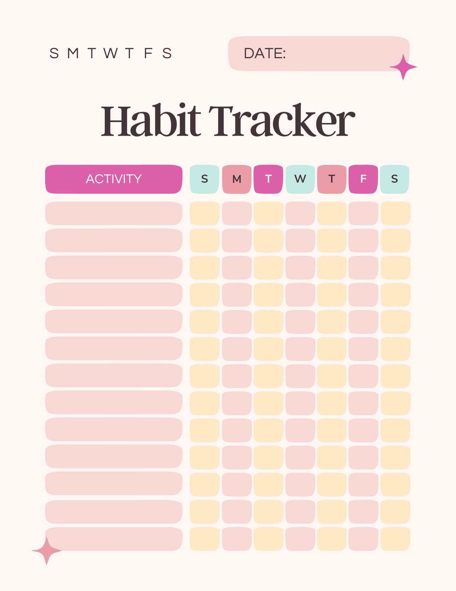 ADHD Planner Bundle Adult, Habit Tracker, Downloadable Planner, Notepad ...