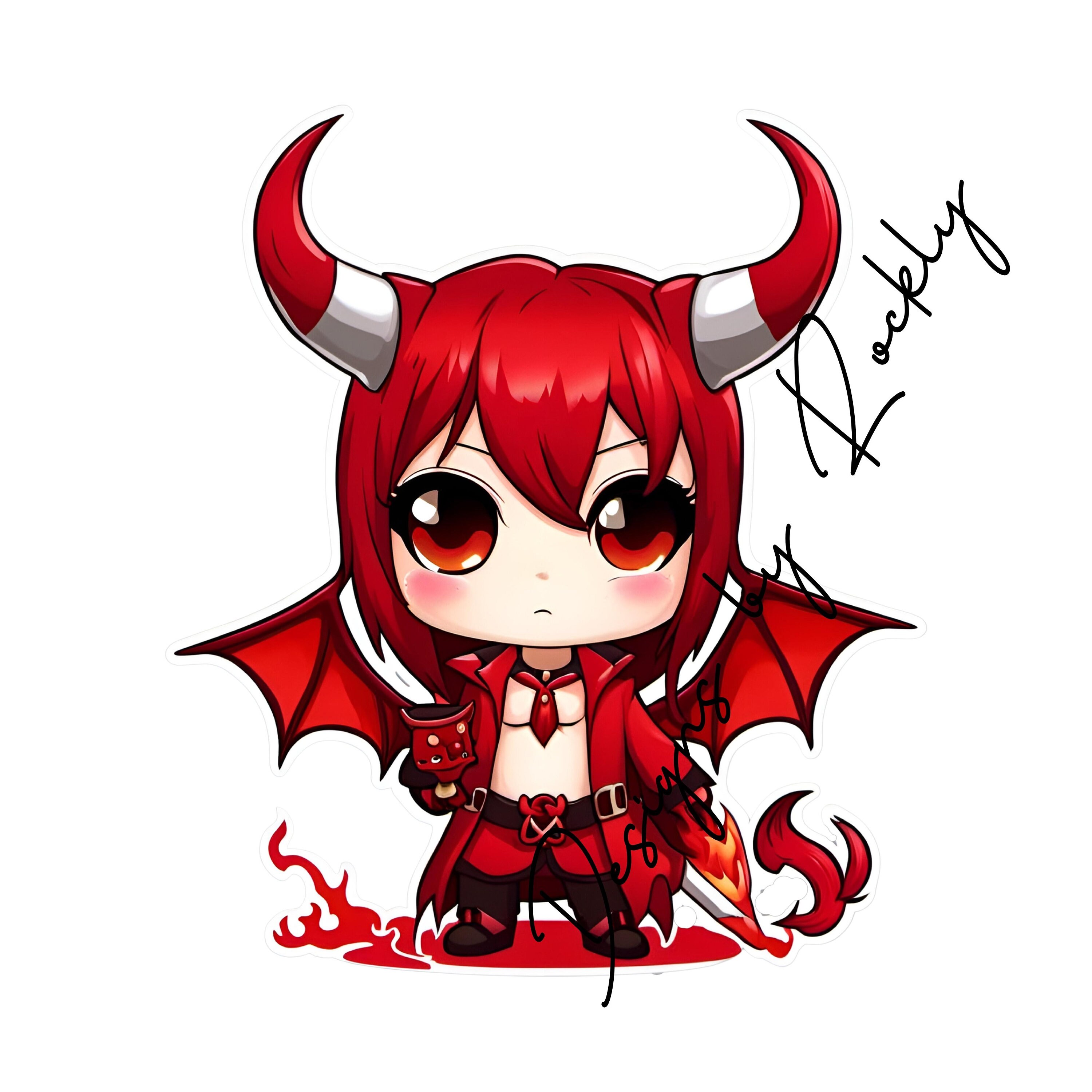 12x12 Chibi Devil Clipart Chibi Art Chibi Anime Chibi - Etsy