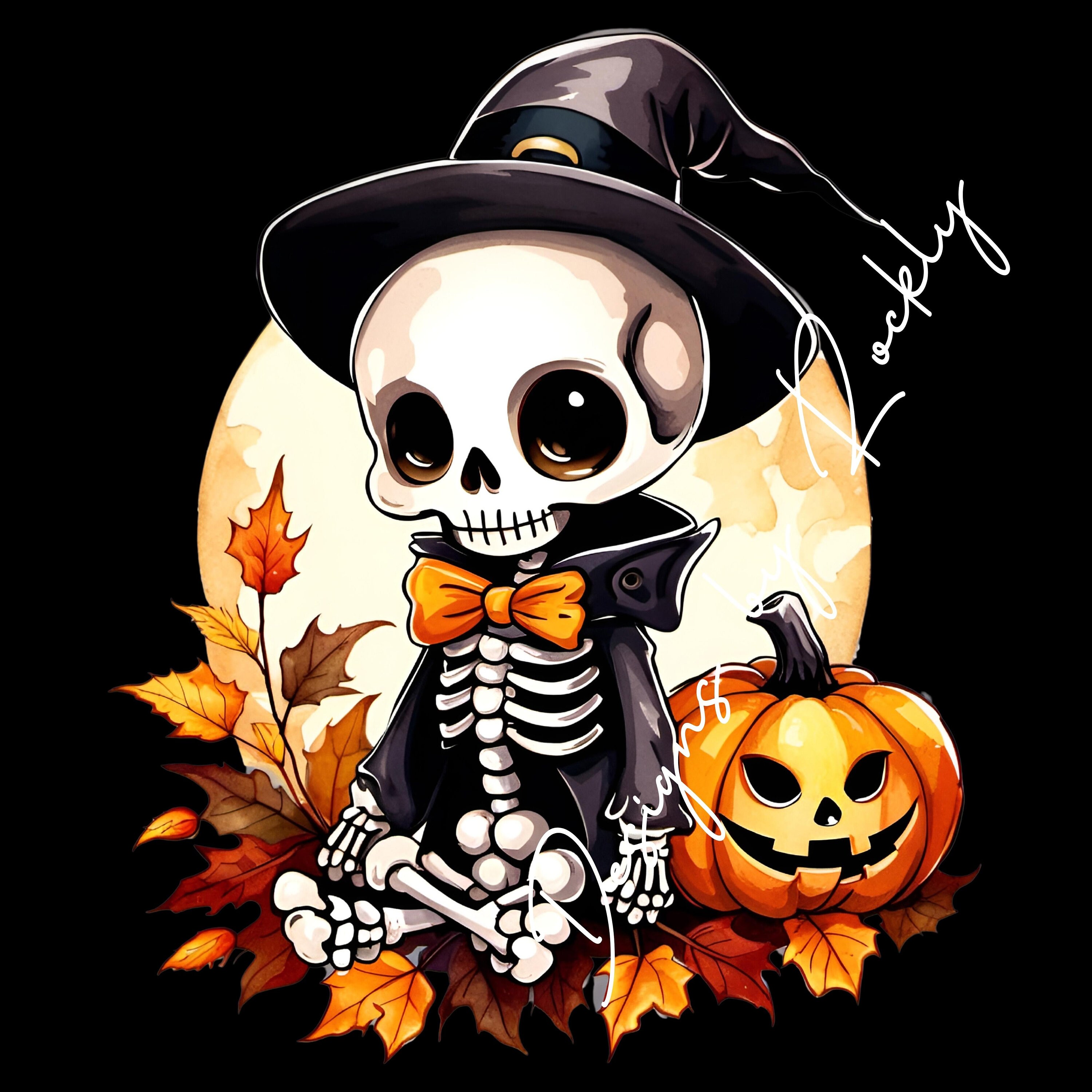 Cute Halloween Skeleton Clip Art