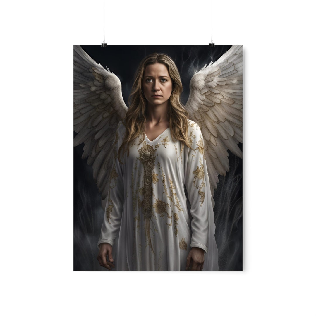 Moody Angel Ai Art Digital Portrait Printable Art High - Etsy