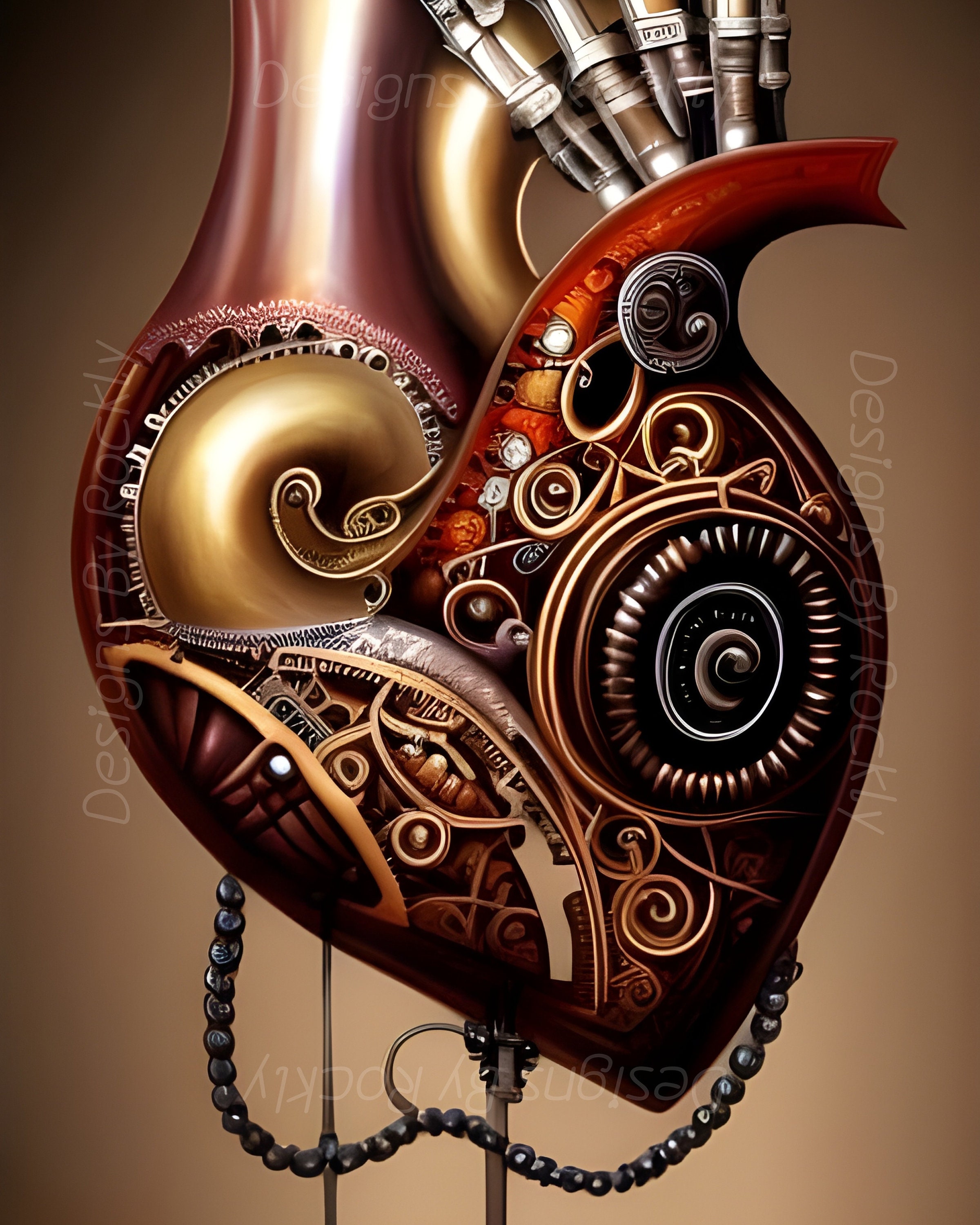Mechanical Heart Art