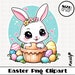 Easter Bunny Png, Pastel Easter Clipart, Easter Kids Crafts, High ...