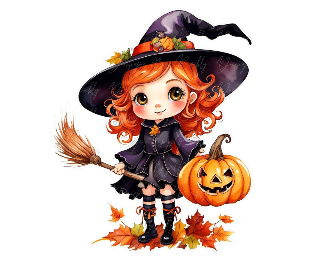 12x12 Cute Halloween Clipart Png File 300 Dpi Commercial - Etsy