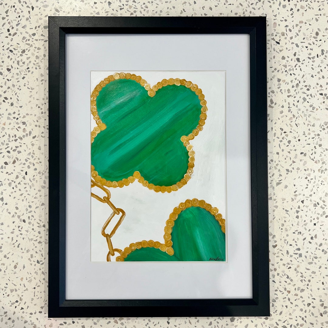 Van Cleef and Arpels Inspired Alhambra Bracelet Print, Printable Wall ...