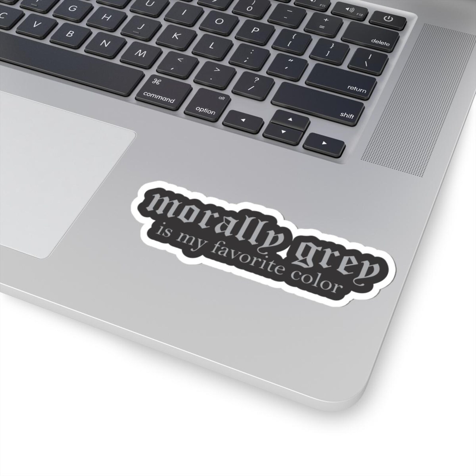 Morally Grey Kiss-cut Stickers, Book Sticker for Bookworms, Laptop ...