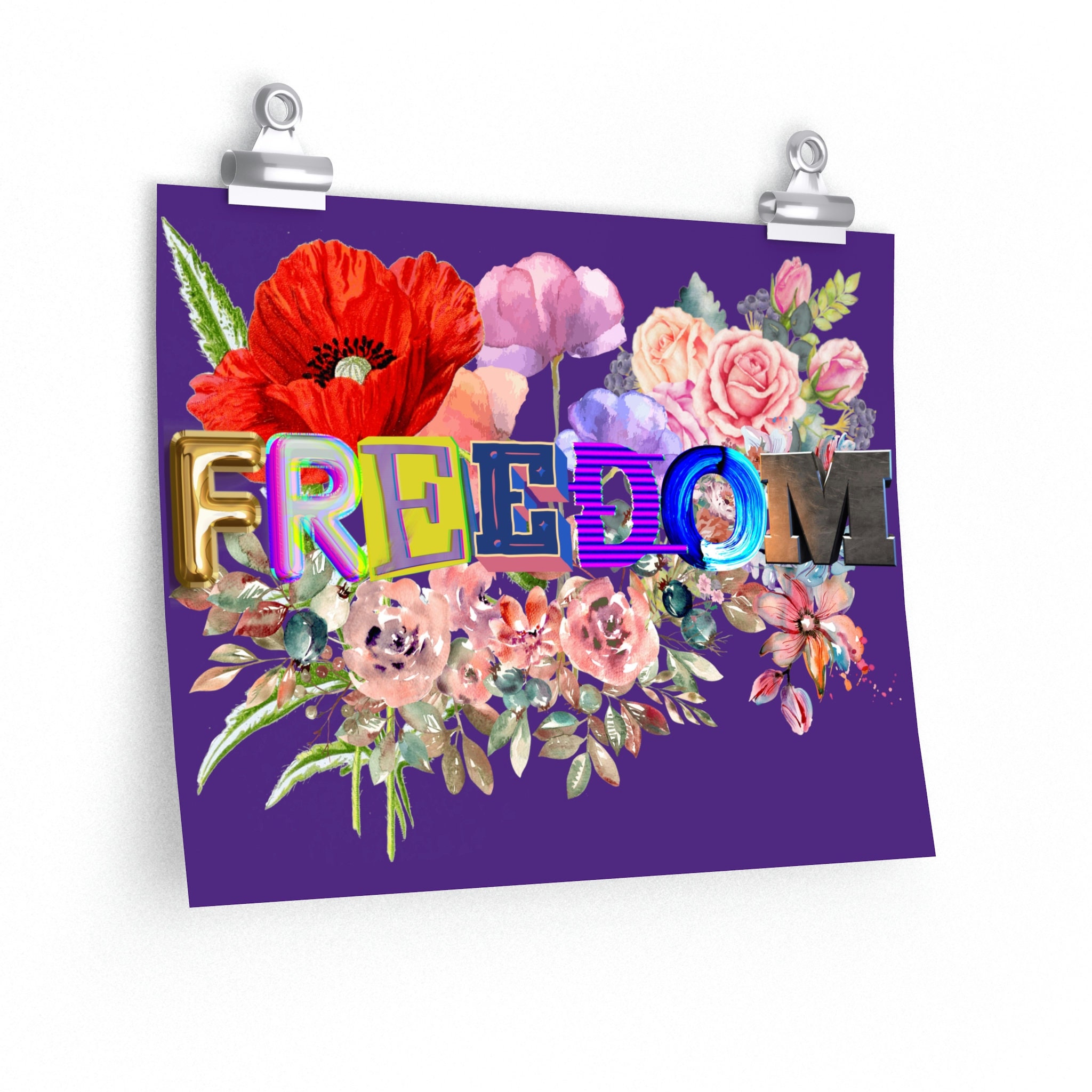 Poster Floral Design Wall Art Home Decor Floral Design Celebrate ...