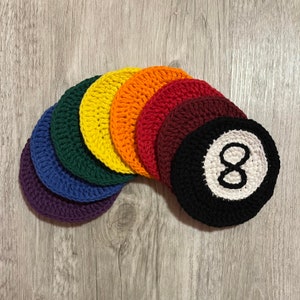 Crochet PATTERN 8 Ball Coaster, Beginner Friendly, Easy, Simple ...