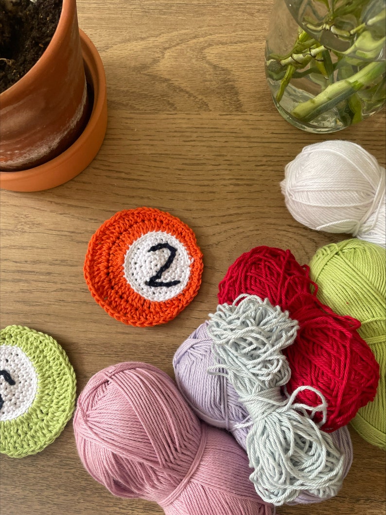 Crochet PATTERN 8 Ball Coaster, Beginner Friendly, Easy, Simple ...