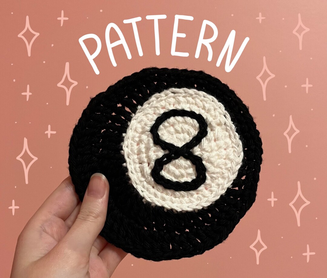 Crochet PATTERN 8 Ball Coaster, Beginner Friendly, Easy, Simple ...