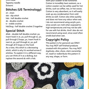 Crochet PATTERN Star Coaster, Easy - Intermediate, Simple, Easy to Follow, Easy to Understand ...