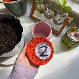 Crochet PATTERN 8 Ball Coaster, Beginner Friendly, Easy, Simple ...