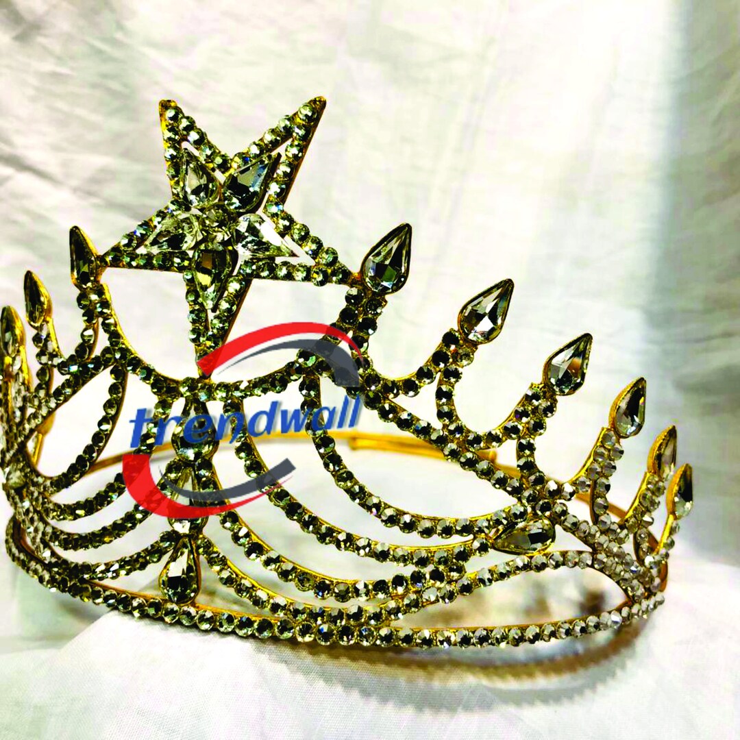 Masonic Freemason Grand Matron Clear Star Crown God Tone Adjustable ...